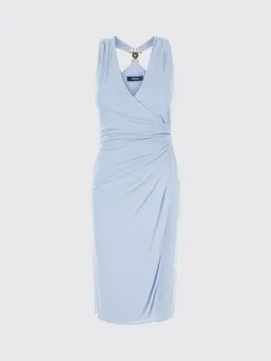 Versace Viscose Sheath Dress - Blue