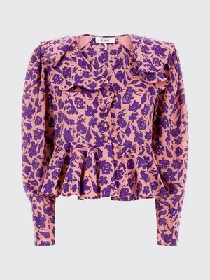 Chloé Floral Print Peplum Blouse