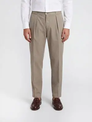 BRIGLIA 1949 Portobello Poplin Trousers - Beige