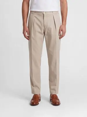 BRIGLIA 1949 Portobello Poplin Trousers - Brown