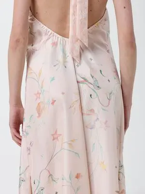 FORTE_FORTE Printed Silk Halterneck Maxi Dress