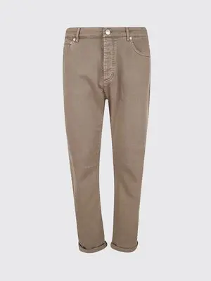 Brunello Cucinelli Slim Fit Stretch Cotton Denim Jeans - Dark
