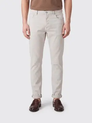 Brunello Cucinelli Slim Fit Stretch Cotton Denim Jeans - Nude