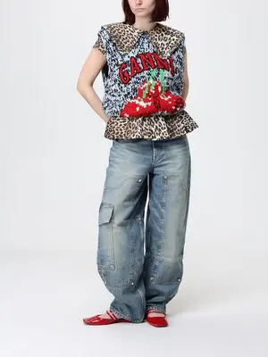 GANNI Knit Vest - Gnawed Blue