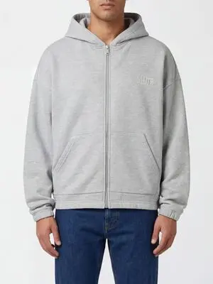 AUTRY Zip Up Sweatshirt - Grey