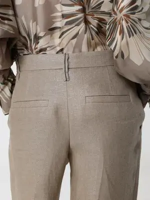 Brunello Cucinelli Wide Leg Pants - Beige