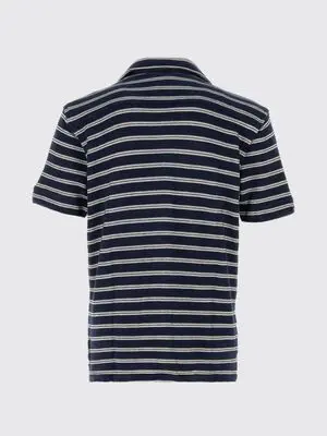 Polo Ralph Lauren Striped Cotton Blend Shirt - Blue