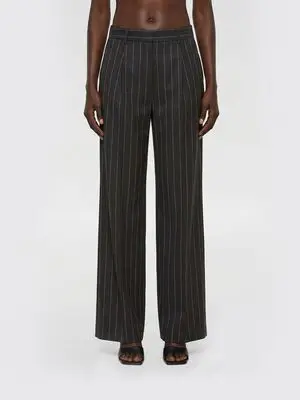 PT TORINO Tailored Wide Leg Pinstripe Trousers