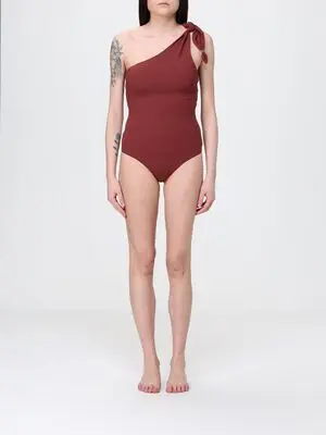 Brunello Cucinelli Brunello Cucinelli One-Shoulder Swimsuit Red
