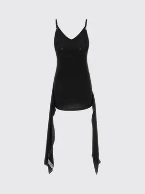 Attico Ruched Embellished Mini Dress