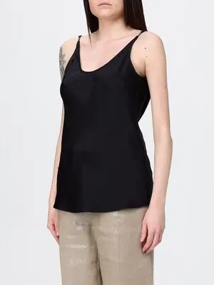 Brunello Cucinelli Pure Silk Satin Top - Black