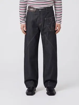 JW Anderson JW Anderson Wide Leg Jeans Navy