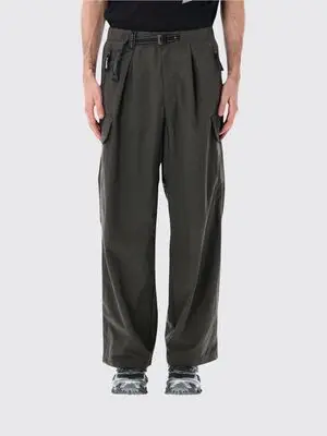 AND WANDER Pleated Cargo Pants - Grey