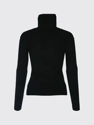 TOTEME Viscose Blend Turtleneck Cardigan - Black
