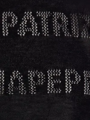 Patrizia Pepe Viscose Jumper With Perforated Logo