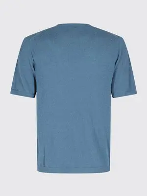 ROBERTO COLLINA Cotton Blend Crewneck Sweater - Blue
