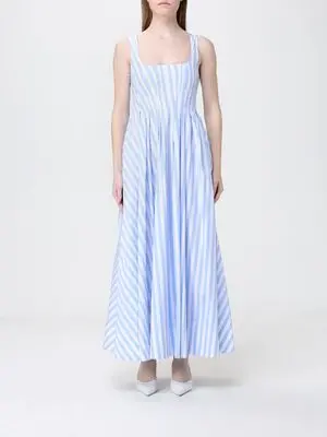 Sportmax Striped Cotton Midi Dress - Multicolor