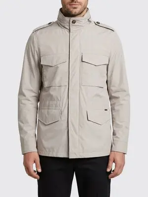 MOORER Military-inspired Jacket - Grey