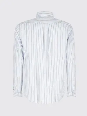 TINTORIA MATTEI 954 Striped Cotton Shirt - Sky Blue