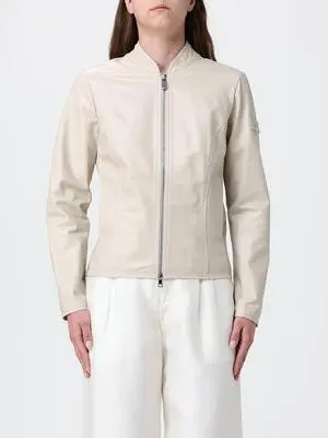 Peuterey Peuterey Leather Bomber Jacket White