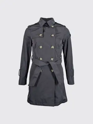 Peuterey Polyester Double Breasted Trench Coat - Blue