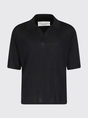 ROBERTO COLLINA Cotton Polo Shirt - Black