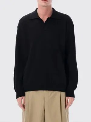 ROBERTO COLLINA Cotton Knit Polo Shirt - Black
