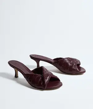 Bottega Veneta Blink Mule - Deep Mahogany