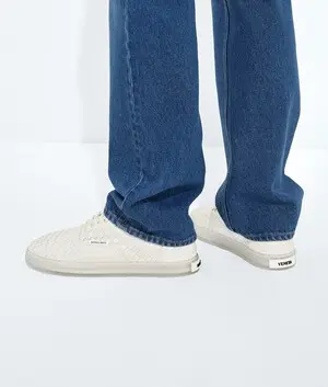 Bottega Veneta Serena Lace-up Sneaker - Alabaster
