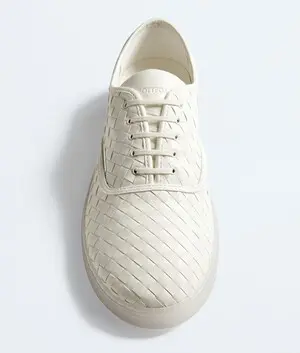 Bottega Veneta Serena Lace-up Sneaker - Alabaster