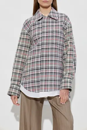 Victoria Beckham Checked Pattern Shirt
