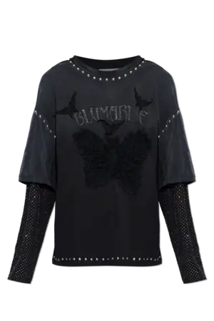Blumarine Embellished Layered Top