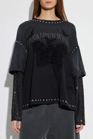 Blumarine Embellished Layered Top