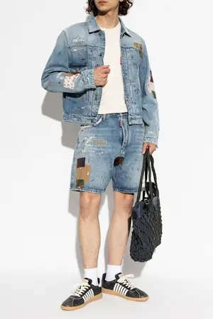 Dsquared2 Boxer’ Denim Shorts - Blue