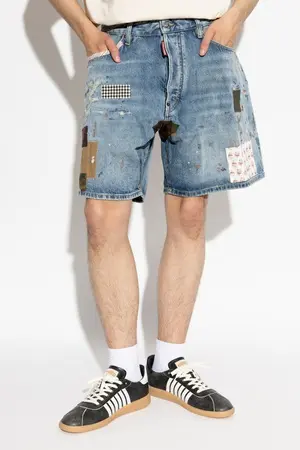 Dsquared2 Boxer’ Denim Shorts - Blue