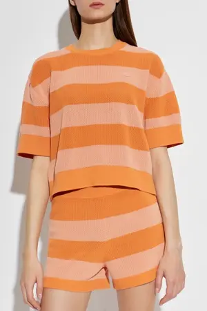 Lacoste Striped Knit Top