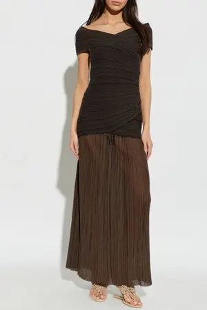 Balmain Off-the-shoulder Maxi Dress