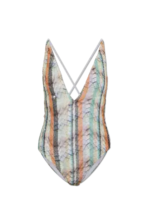 Missoni One-piece Swimsuit With Lurex Thread - Multicolour