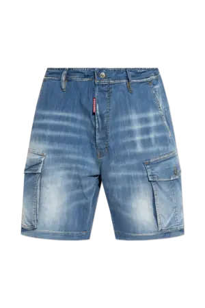 Dsquared2 Denim Cargo Shorts - Blue