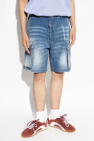 Dsquared2 Denim Cargo Shorts - Blue