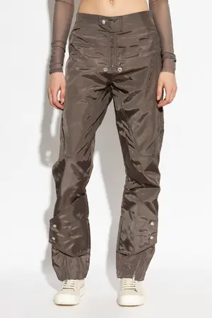 Rick Owens Belted Trousers - Brown
