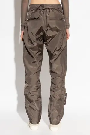 Rick Owens Belted Trousers - Brown