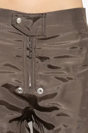 Rick Owens Belted Trousers - Brown