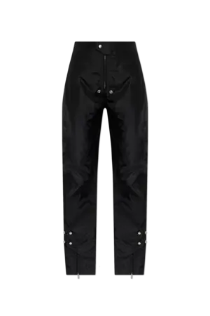 Rick Owens Trousers With Belt - Black