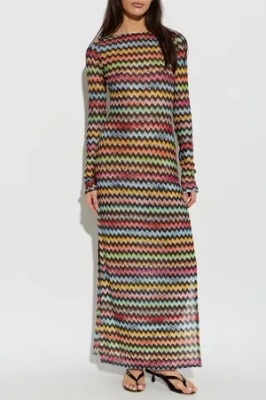 Missoni Long Sleeve Maxi Dress - Multicolour