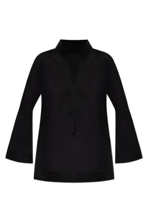 Tory Burch Stand-up Collar Shirt - Black