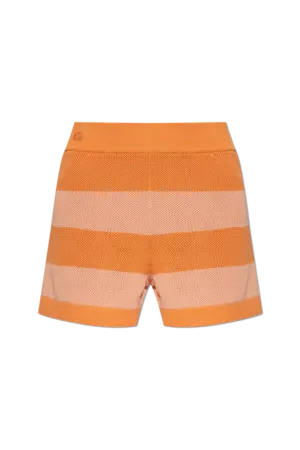 Lacoste High-waisted Striped Shorts
