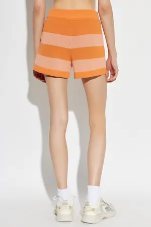 Lacoste High-waisted Striped Shorts