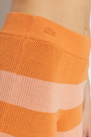 Lacoste High-waisted Striped Shorts
