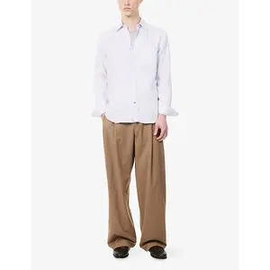 Dunhill Pointed-collar Regular-fit Linen Shirt